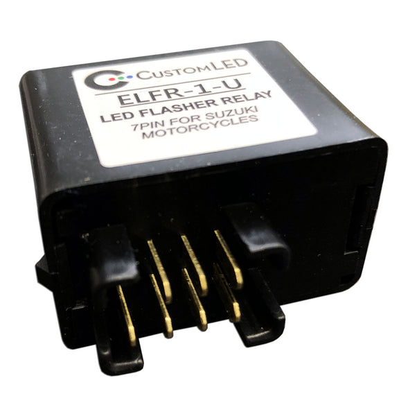 ELFR-1-U Electronic LED Flasher Relay 7-Pin Suzuki – Custom LED